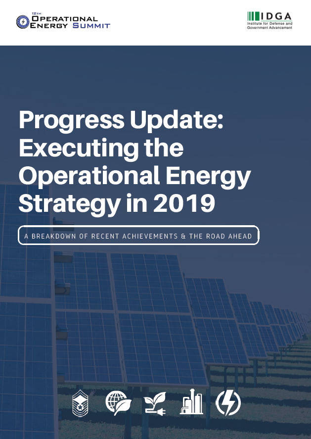 Progress Update: Executing the Operational Energy Strategy in 2019