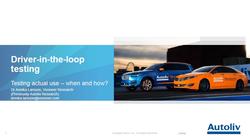 Driver-in-the-loop testing