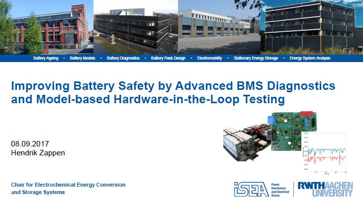 Improving Battery Safety by Advanced BMS Diagnostics and Model-based ...