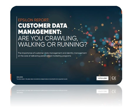 Customer data management: crawling, walking or running?