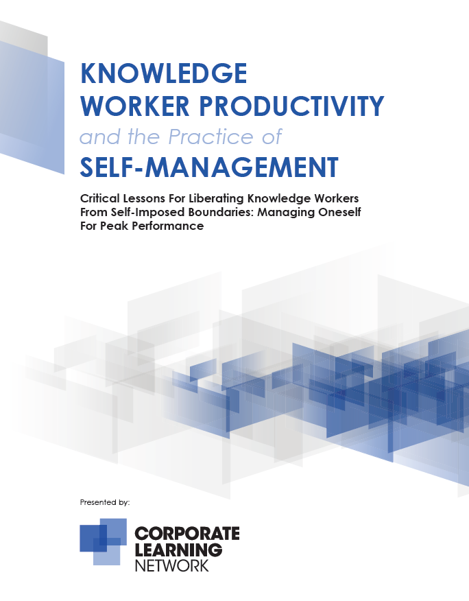 Knowledge Worker Productivity and the Practice of Self-Management