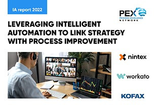 Leveraging intelligent automation to link strategy with process improvement