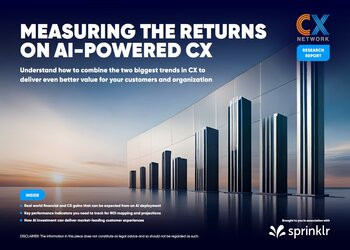 Measuring the returns on AI-powered CX