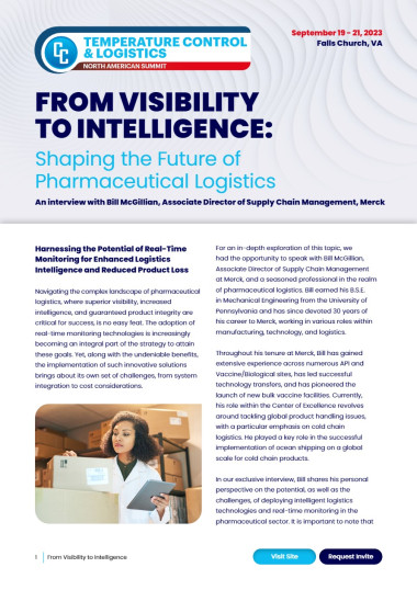 From Supply Chain Visibility to Intelligence