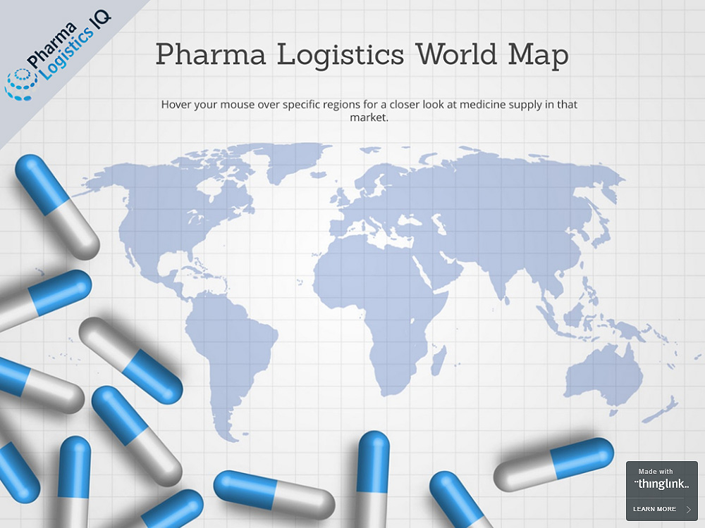 Pharma Logistics Interactive World Map