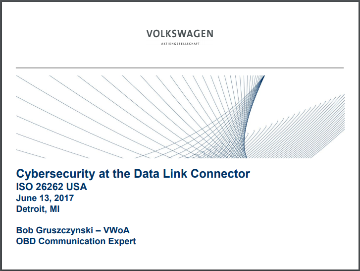 Cybersecurity at the Data Link Connector ISO 26262 USA