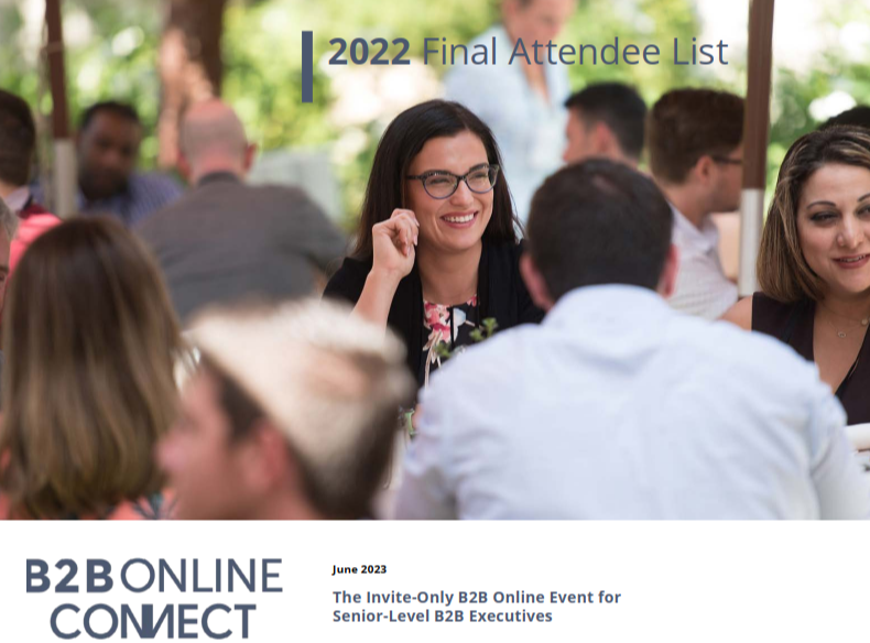 Download the Attendee List | B2B Connect