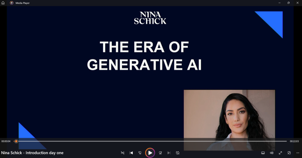 [Video] Nina Schick - The Era of Generative AI