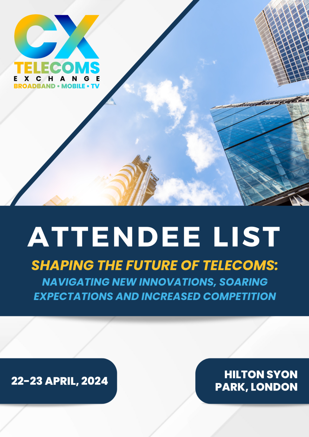CX Telecoms Global Exchange 2024 Attendee List | CX