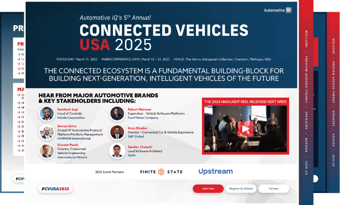 Automotive IQ's 4th Annual Connected Vehicles USA 2025 Agenda