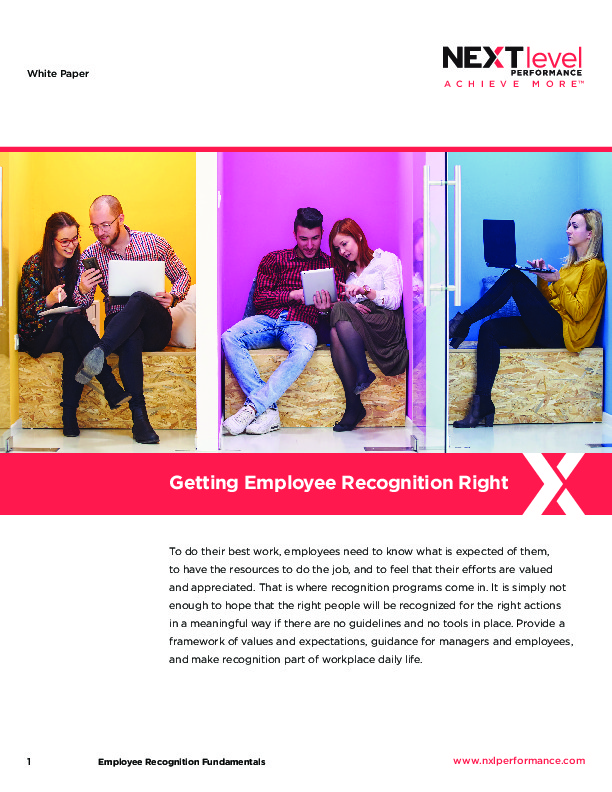 Getting Employee Recognition Right