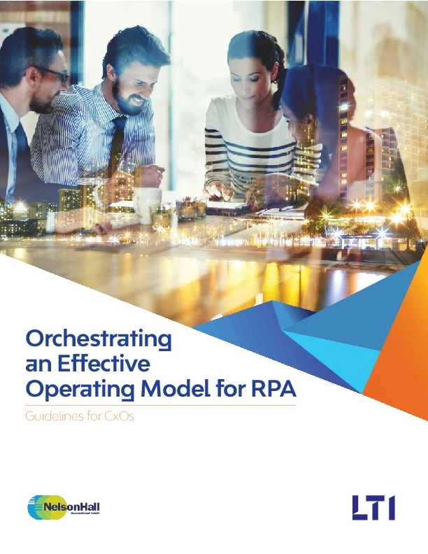 Orchestrating an Effective Operating Model for RPA – Guidelines for CXOs