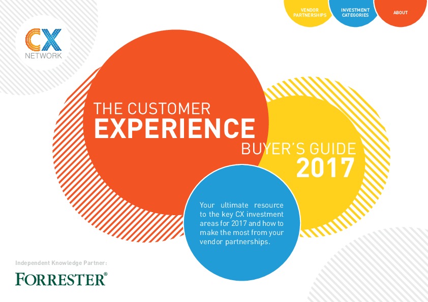 The Customer Experience Buyer's Guide 2017