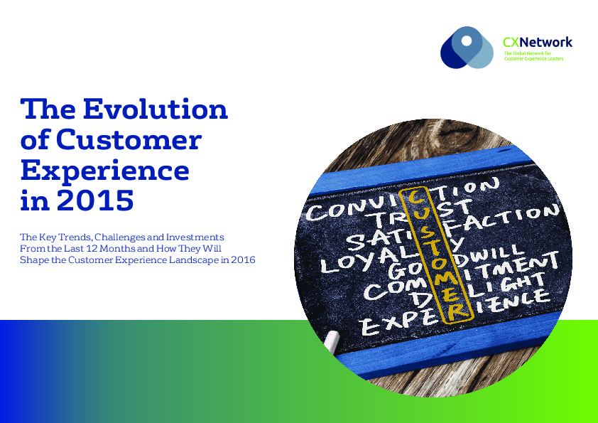 The Evolution of Customer Experience in 2015