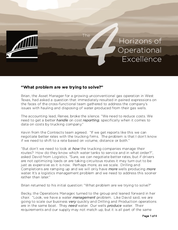 The 4 Horizons of Operational Excellence