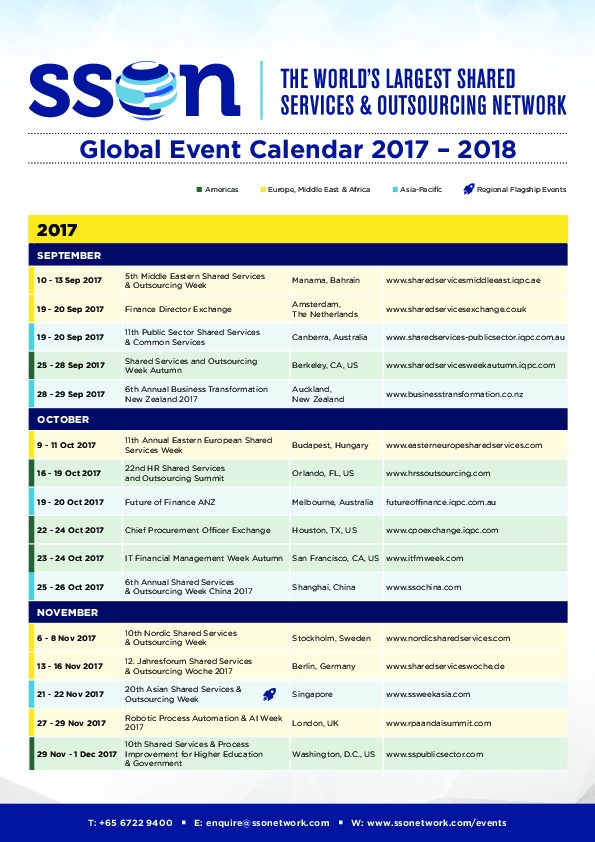 SSON Global Event Calendar