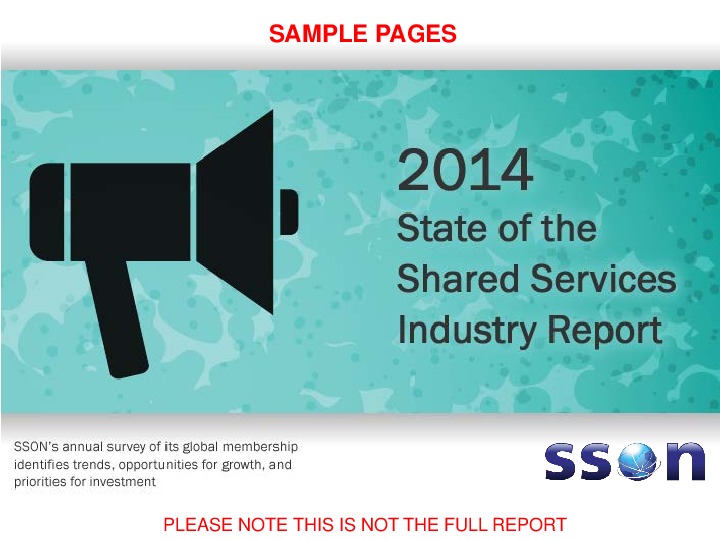 2014 State of the Shared Services Industry Report Sample