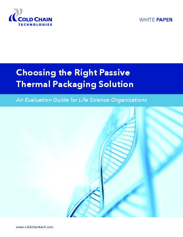 Choosing the Right Passive Thermal Packaging Solution