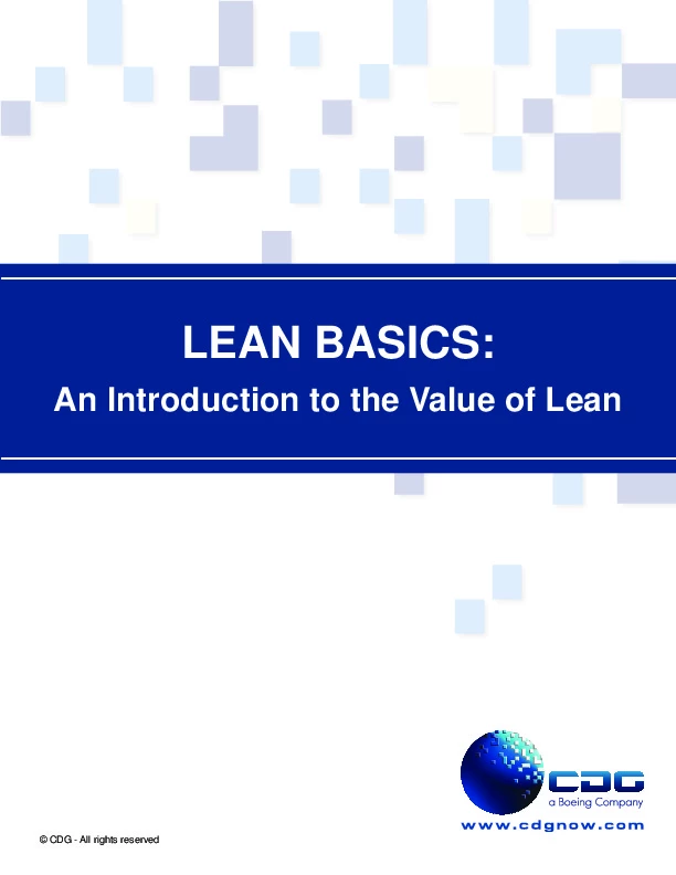 White Paper: Introduction to Lean