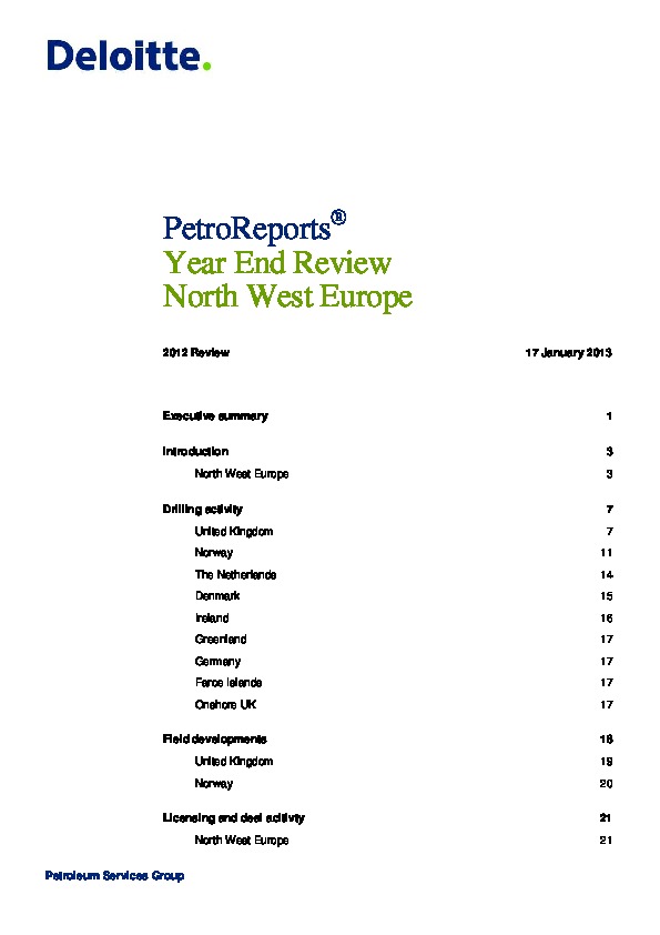 SPECIAL REPORT: Deloitte Review North West Europe