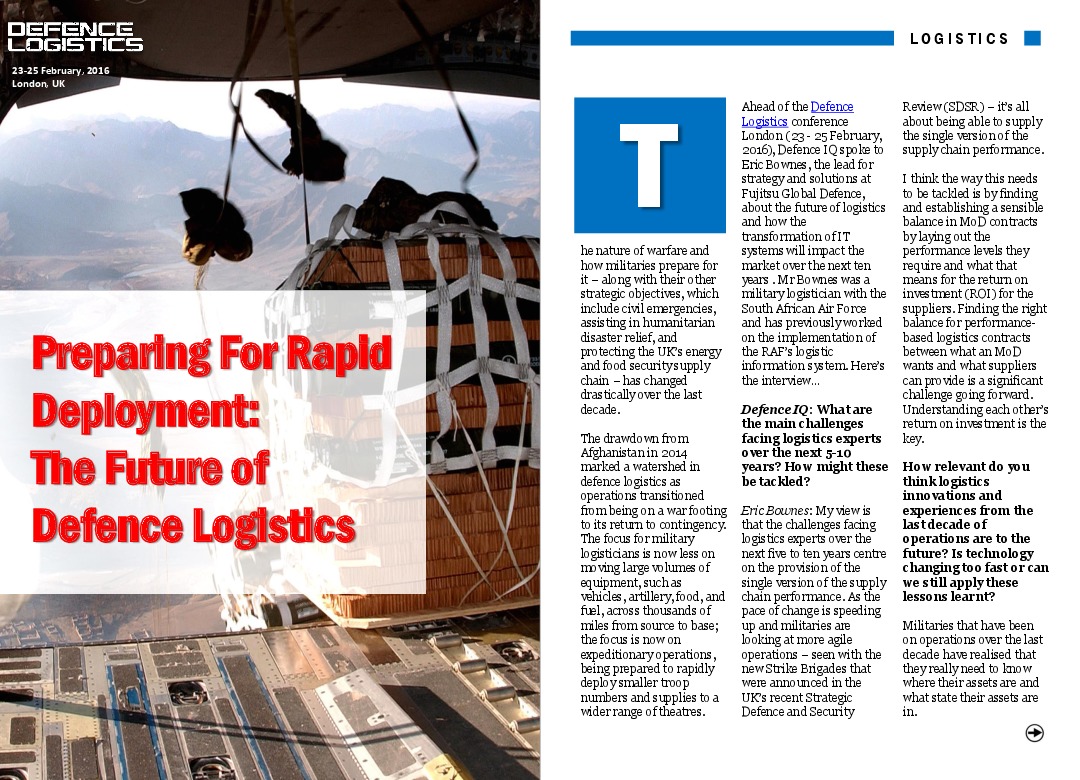 Preparing for Rapid Deployment: The Future of Defence Logistics