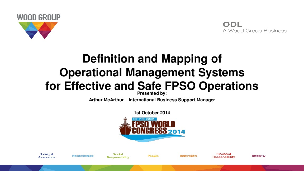 Definition and Mapping of Operational Management Systems for Effective ...