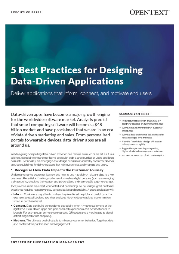 5 Best Practices for Designing Data-Driven Applications