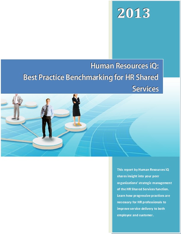 Best Practice Benchmarking for HR Shared Services