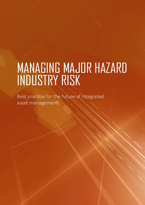 Managing major hazard industry risk