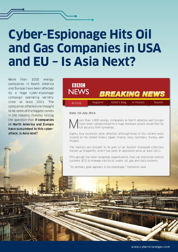 Cyber War: US and EU Oil & Gas Under Attack – Is Asia Next?