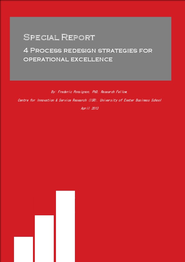 SPECIAL REPORT: 4 Process redesign strategies for operational excellence