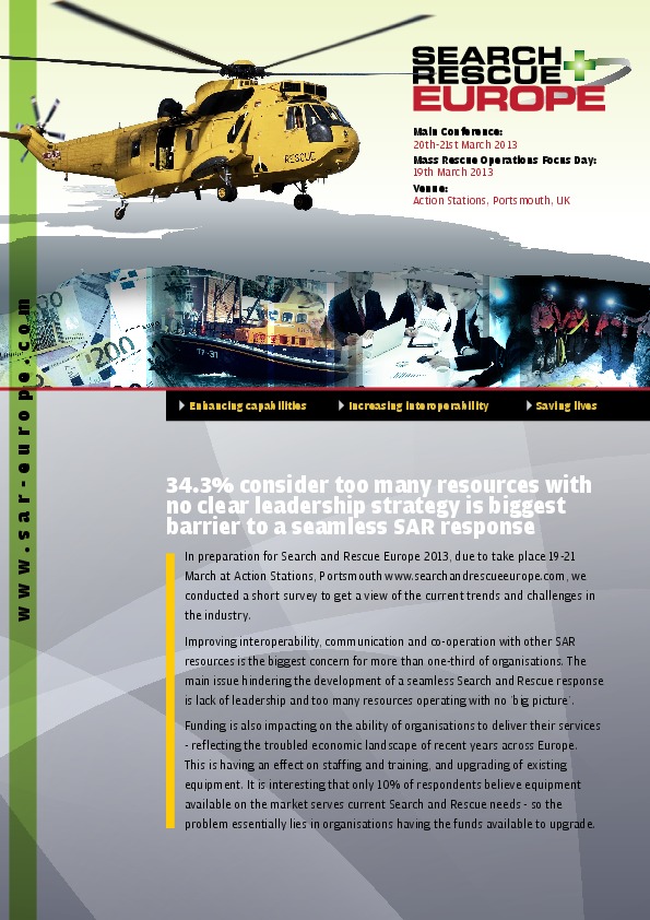 Search and Rescue Europe Report 2013