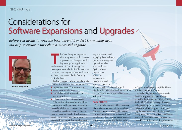 Considerations for Software Expansions and Upgrades