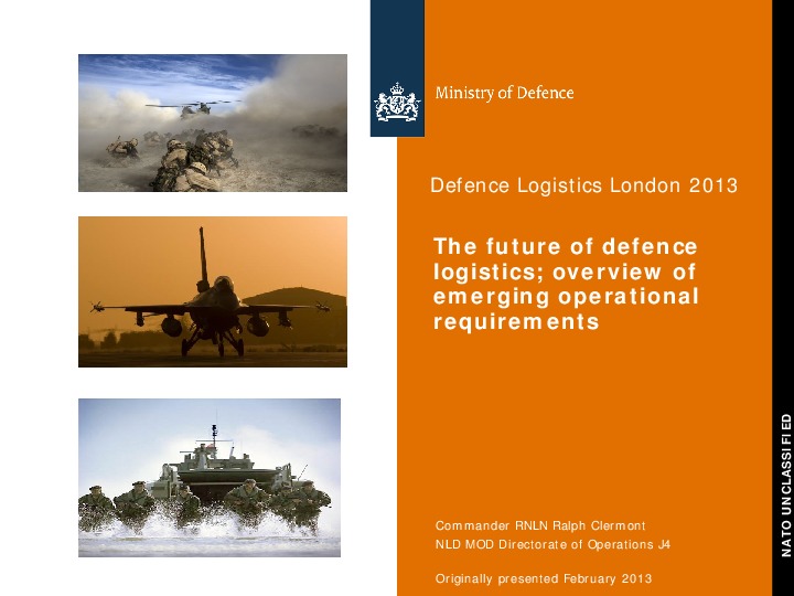 The future of defence logistics: An overview of emerging operational ...