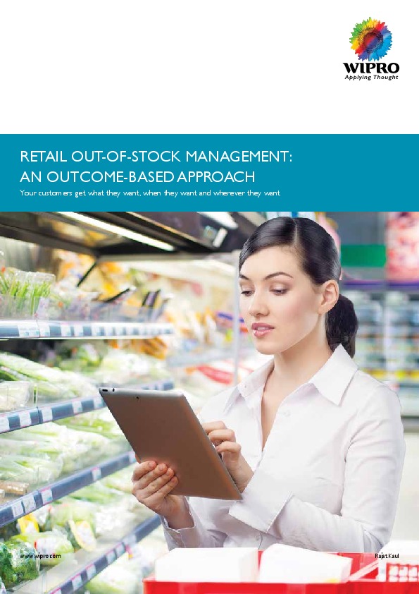 "Out-of-Stock" Management: An Outcome-Based Approach