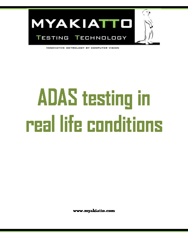 ADAS Testing in Real Life Conditions