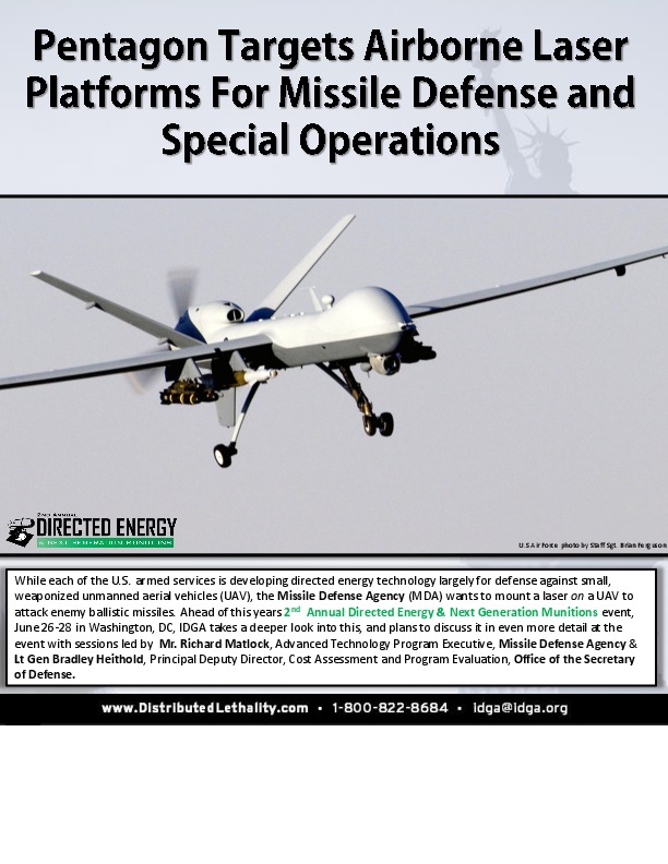 Pentagon Targets Airborne Laser Platforms For Missile Defense and ...
