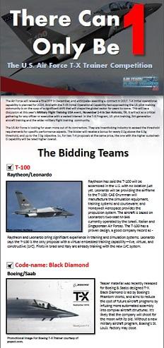 USAF T-X Competition moving towards RFP