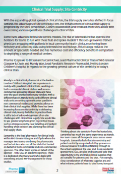 An Inside Look At Site Centricity in Clinical Trials